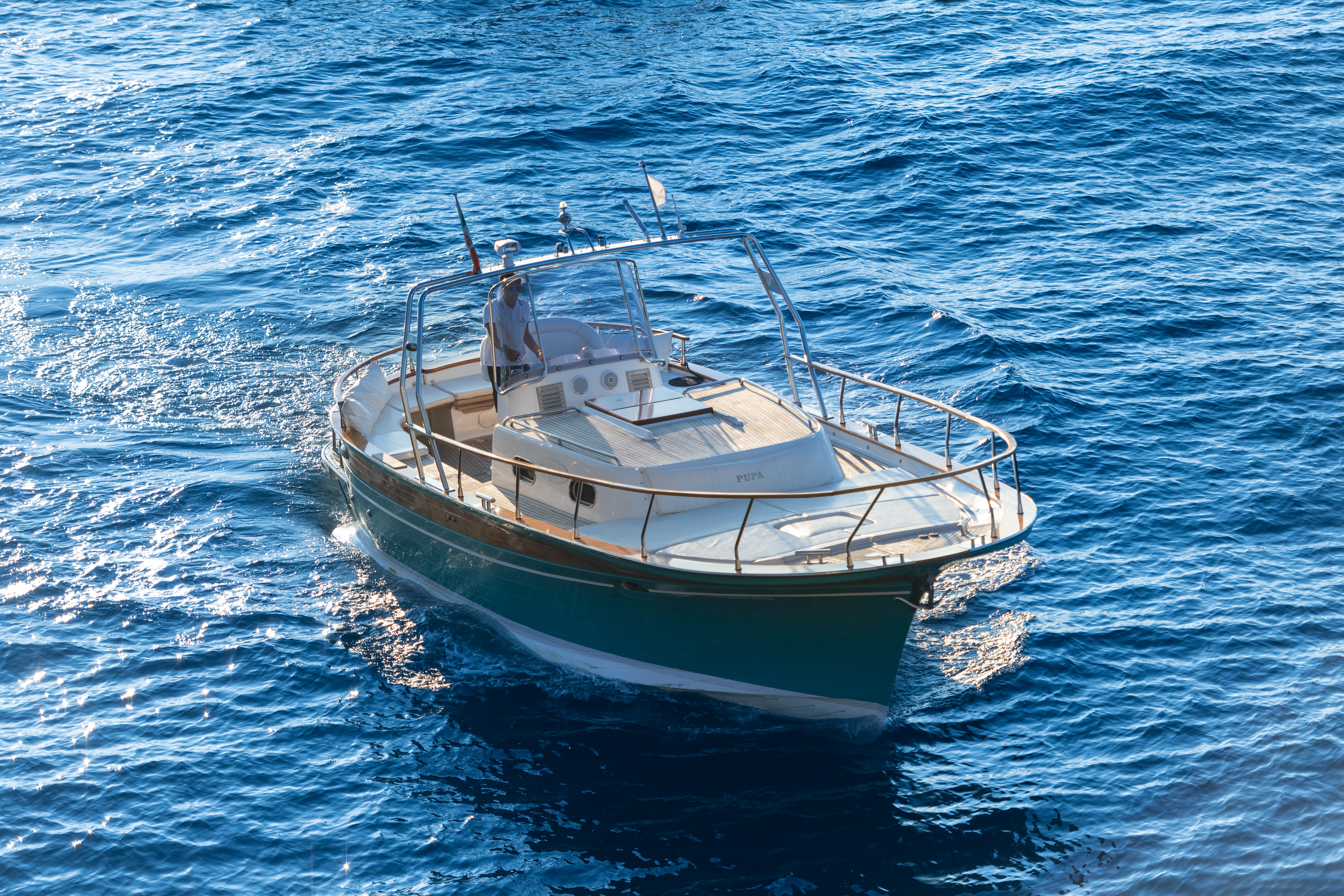 Luxury Boat Tour of Capri by Aprea 32 Gozzo Boat - 2025 - Plaghia Charter