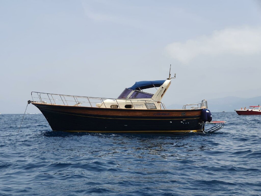 Tour in barca su gozzo Aprea Mare 32 2024 - Capri Whales